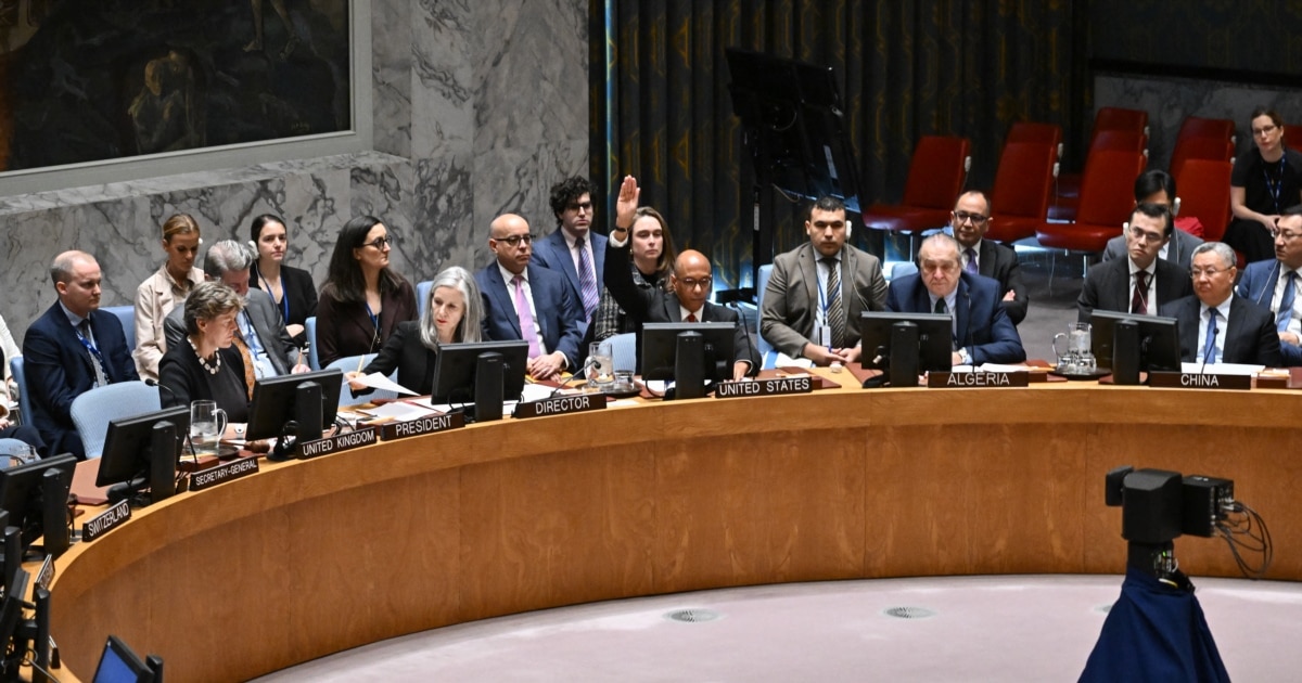 SAD stavile veto na rezoluciju Vijeća sigurnosti UN-a o prekidu vatre u ...