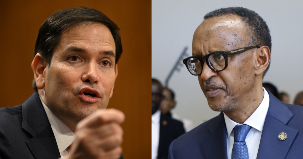 Rubio di Prezidan Rwanda a Etazini vle yon Trèv nan Kongo