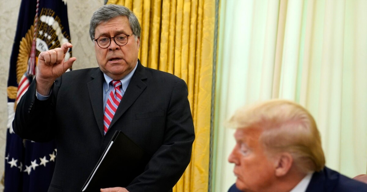 Barr Says Outside Agitators Taking Over Protests