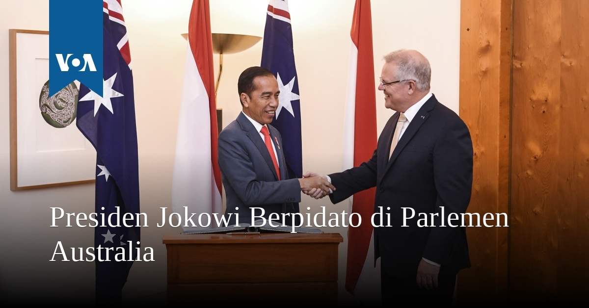 Presiden Jokowi Berpidato di Parlemen Australia