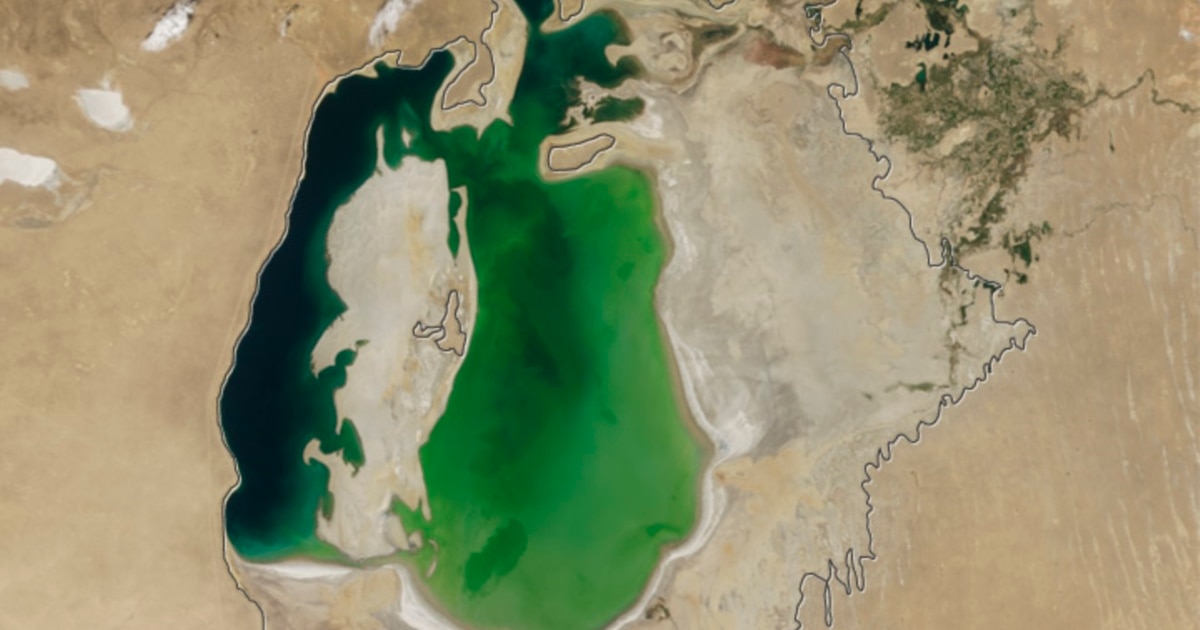 NASA Photographs Show Eastern Basin of Aral Sea Totally Dry