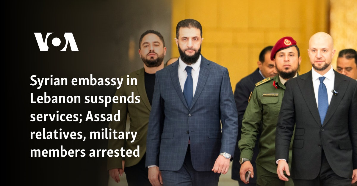 Syrian embassy in Lebanon suspends services; Assad relatives, military ...