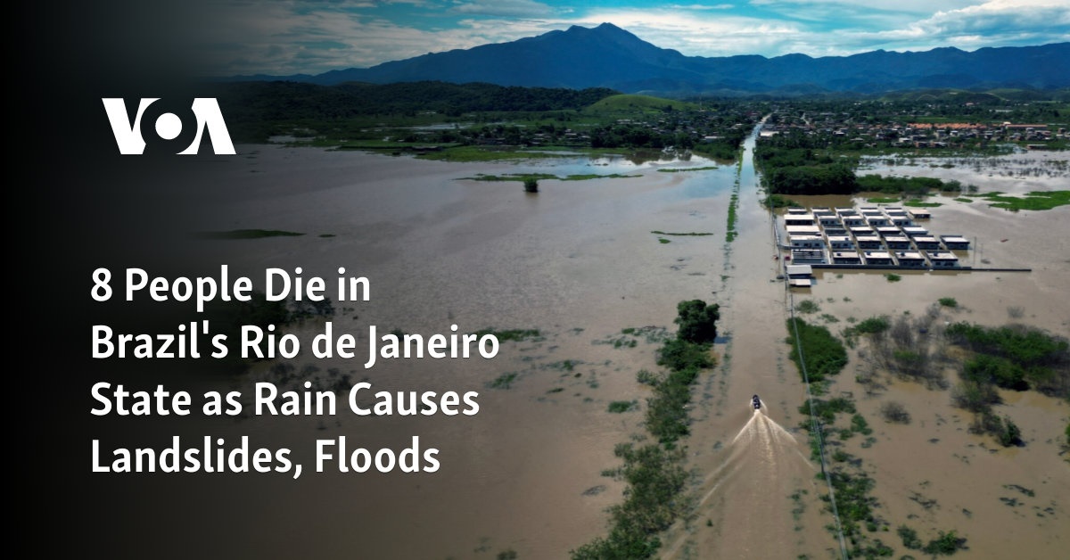 8 People Die in Brazil's Rio de Janeiro State as Rain Causes Landslides ...