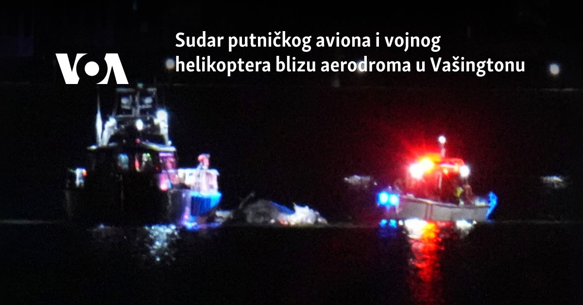 Nema preživelih u sudaru aviona i vojnog helikoptera u Vašingtonu, uzrok još nepoznat