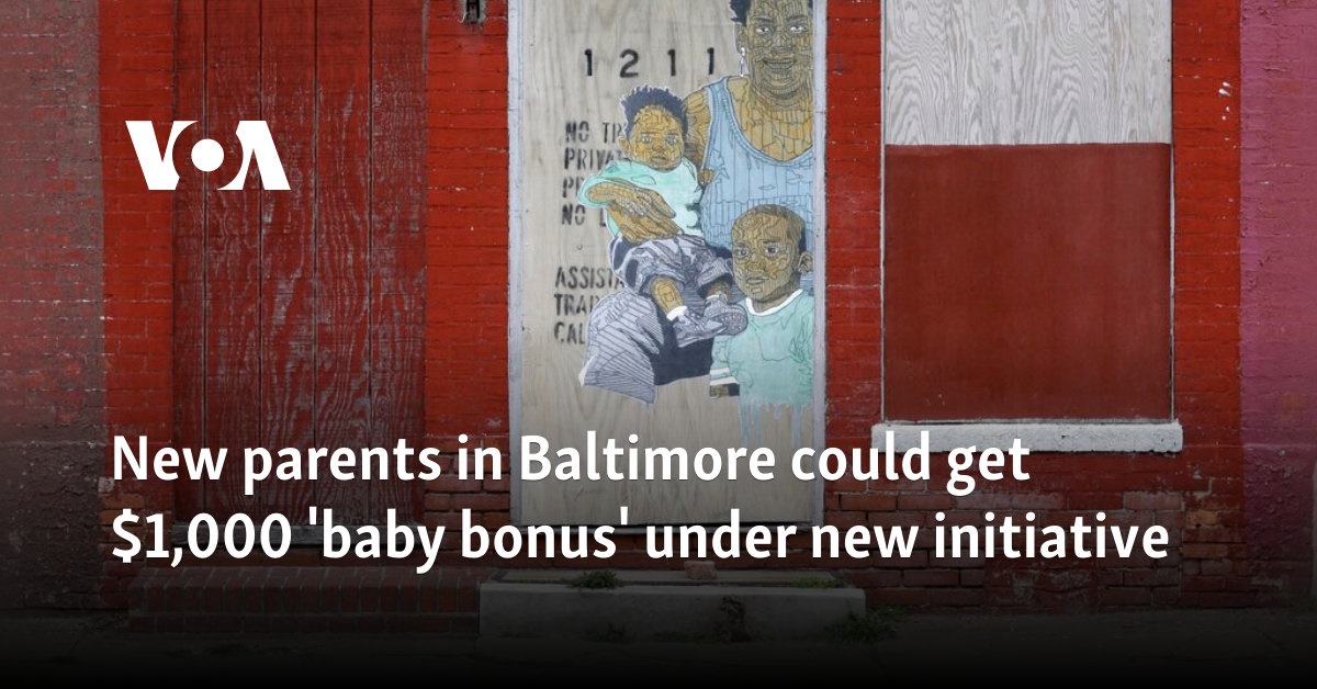 New parents in Baltimore could get $1,000 'baby bonus' under new initiative