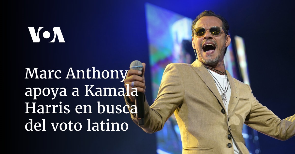 Marc Anthony apoya a Kamala Harris en busca del voto latino
