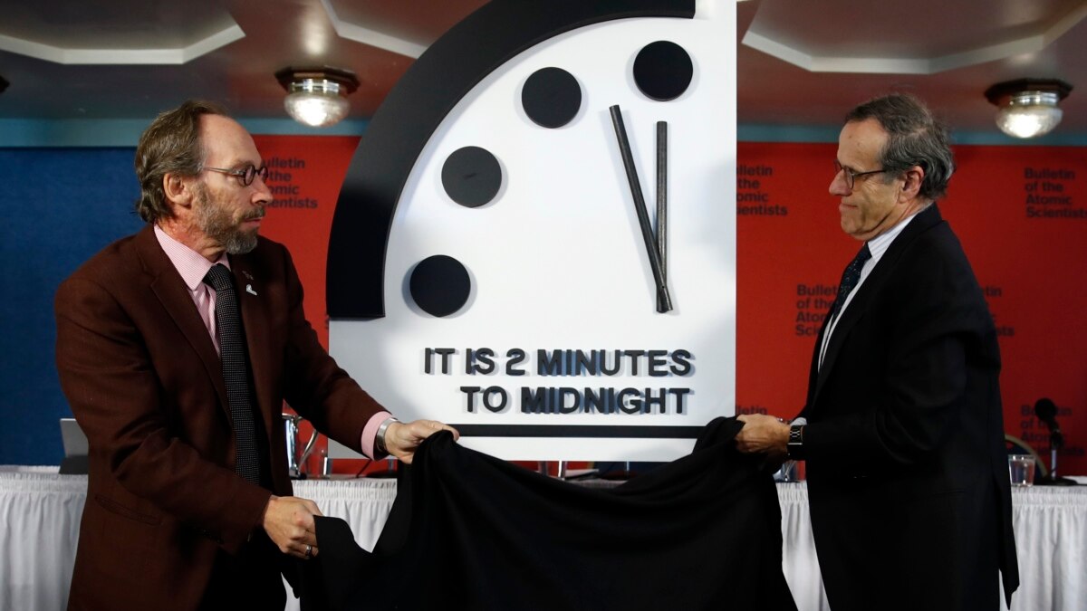 Hands of 'Doomsday Clock' Closest to Midnight Since 1953