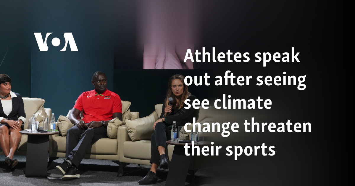 Athletes speak out after seeing see climate change threaten their sports