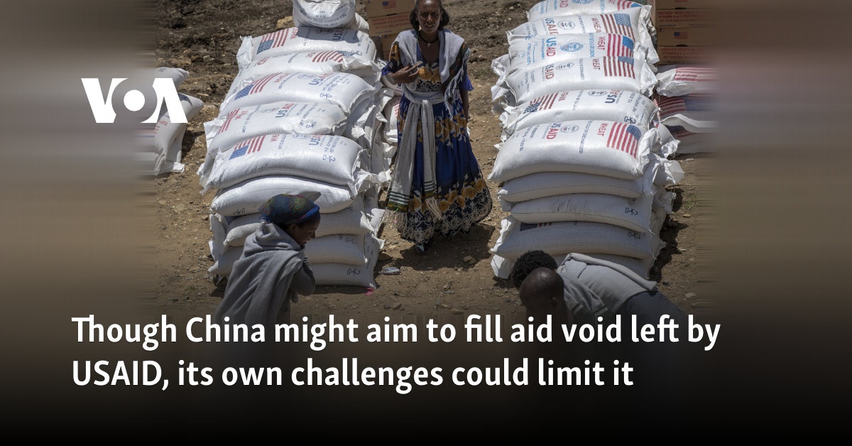 Though China might aim to fill aid void left by USAID, its own ...