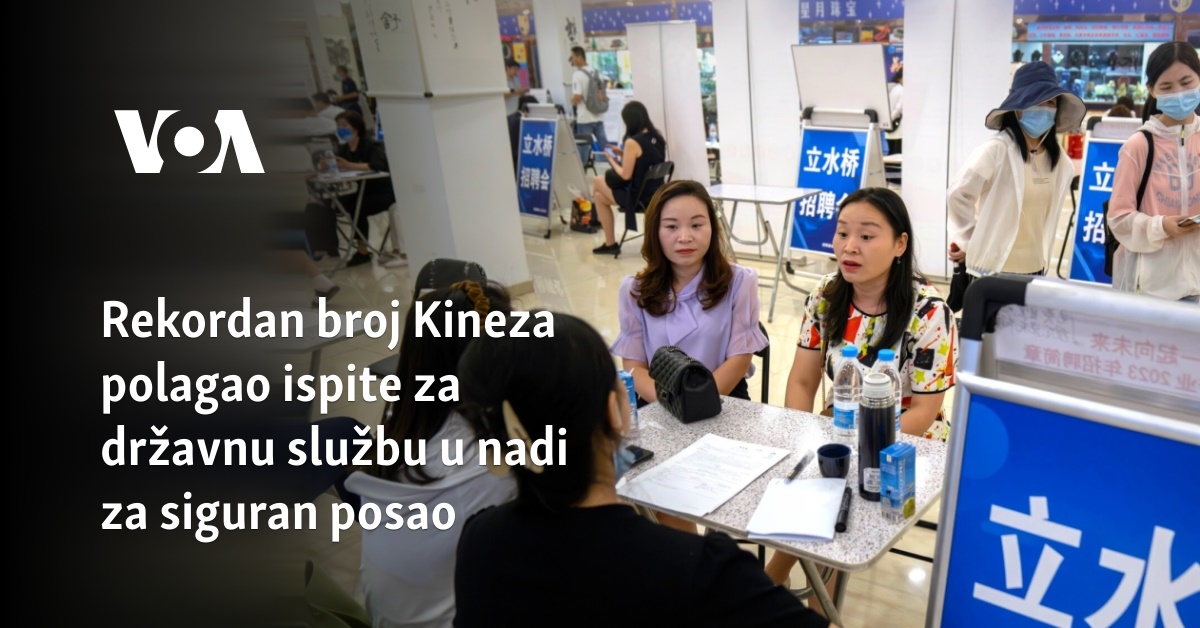 Rekordan broj Kineza polagao ispite za državnu službu u nadi za siguran posao