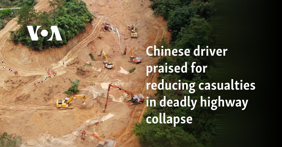 Chinese Driver Praised For Reducing Casualties In Deadly Highway Collapse