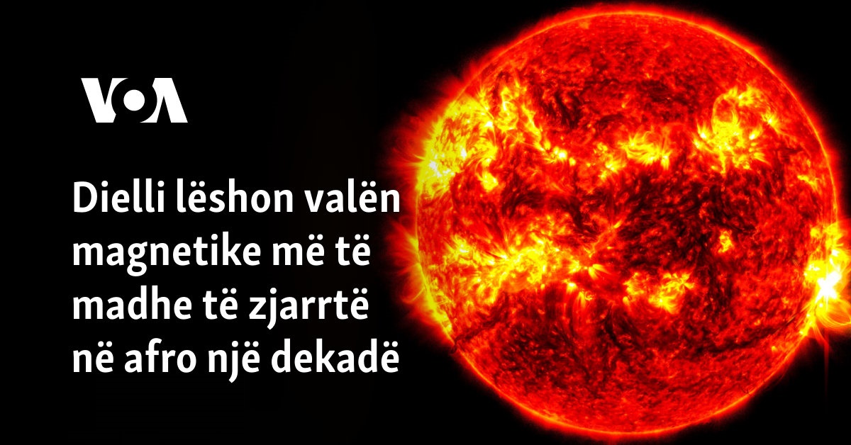 Dielli lëshon valën magnetike më të madhe të zjarrtë në afro një dekadë