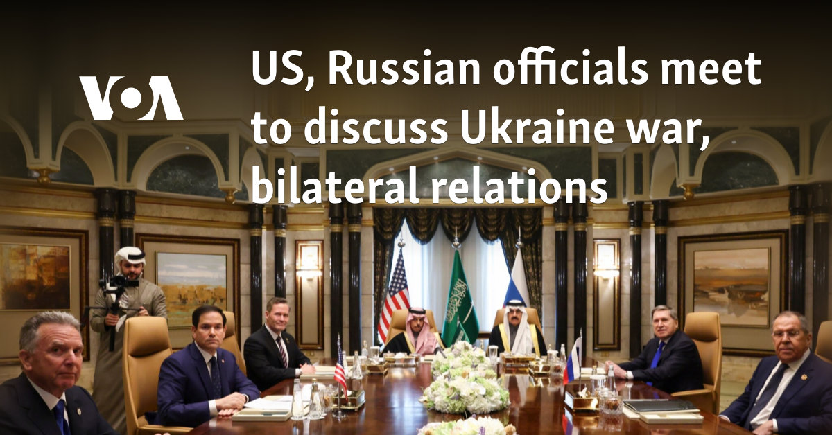 US, Russian officials meet to discuss Ukraine war, bilateral relations