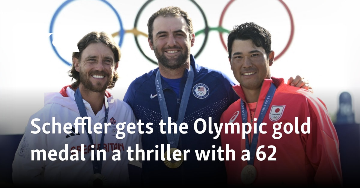 Scheffler gets the Olympic gold medal in a thriller with a 62