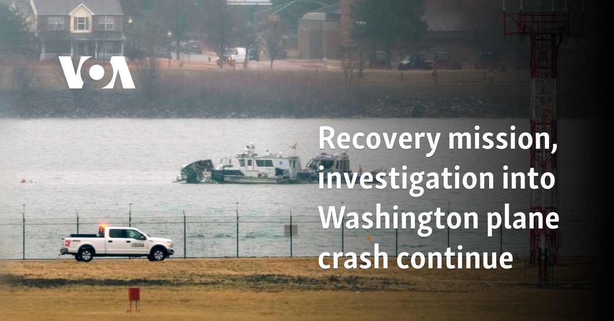 Recovery mission, investigation into Washington plane crash continue