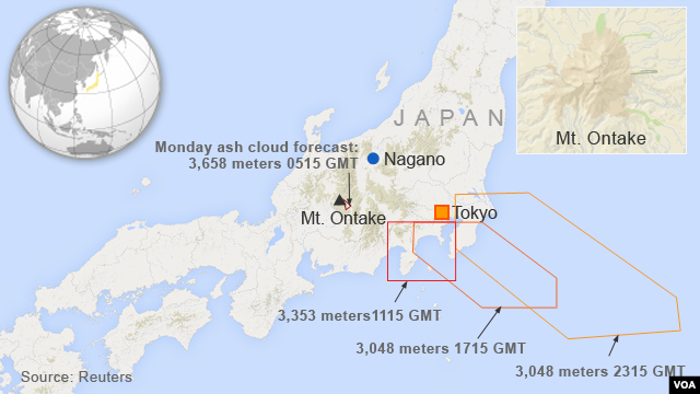 Japan Volcano Death Toll Rises