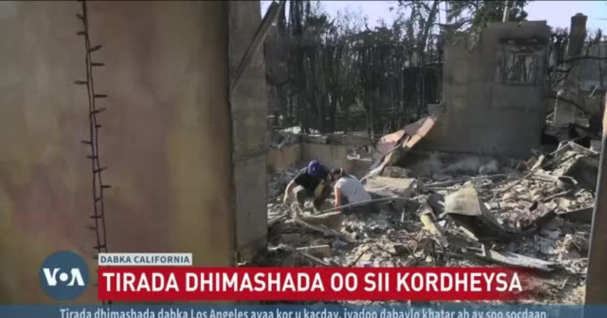 Tirda dadka ku dhintay dabkii Los Angeles