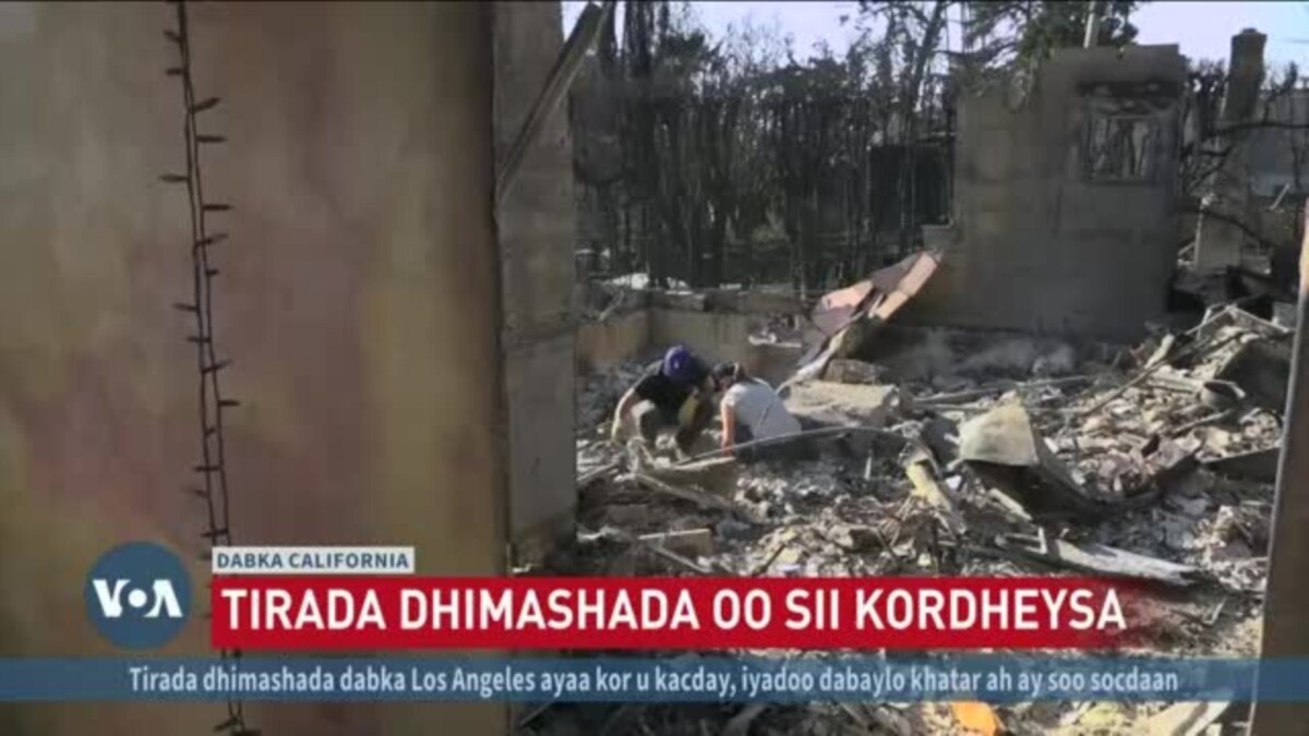 Tirda dadka ku dhintay dabkii Los Angeles