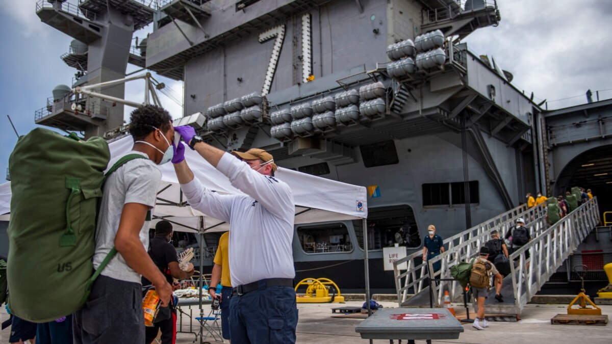 Sailors on Sidelined Carrier Get Virus for Second Time