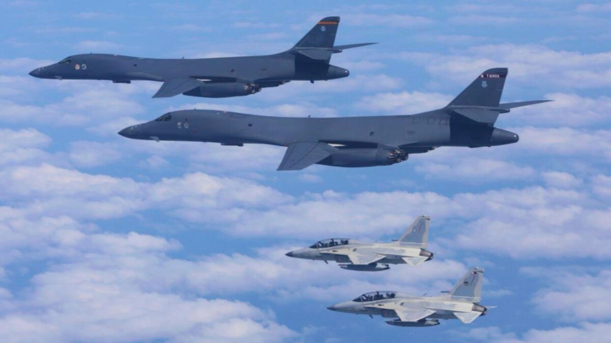 미국-필리핀, 남중국해서 미 B-1B 전략폭격기 동원 연합훈련