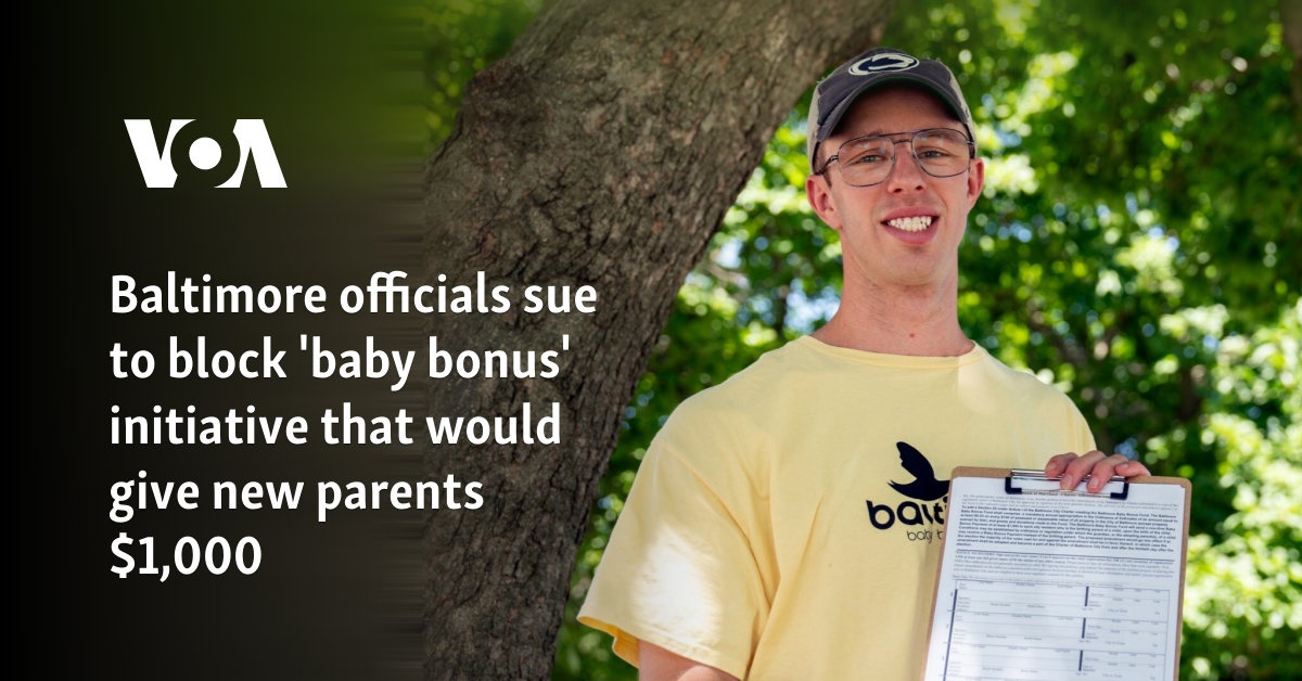 Baltimore officials sue to block 'baby bonus' initiative that would ...