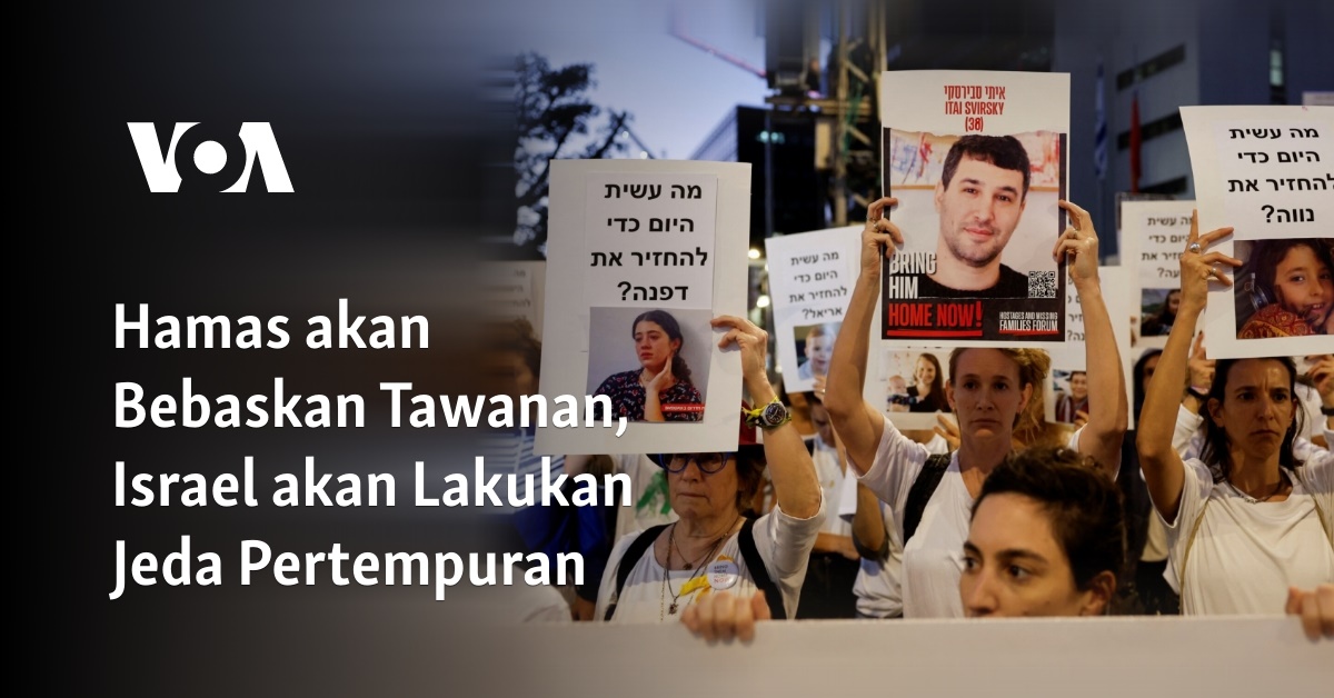 Hamas akan Bebaskan Tawanan, Israel akan Lakukan Jeda Pertempuran
