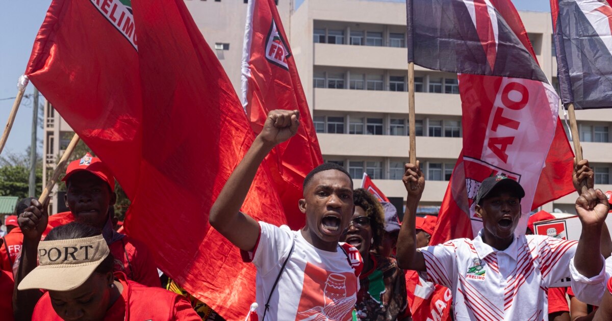 Frelimo marcha contra protestos violentos e pela vitória