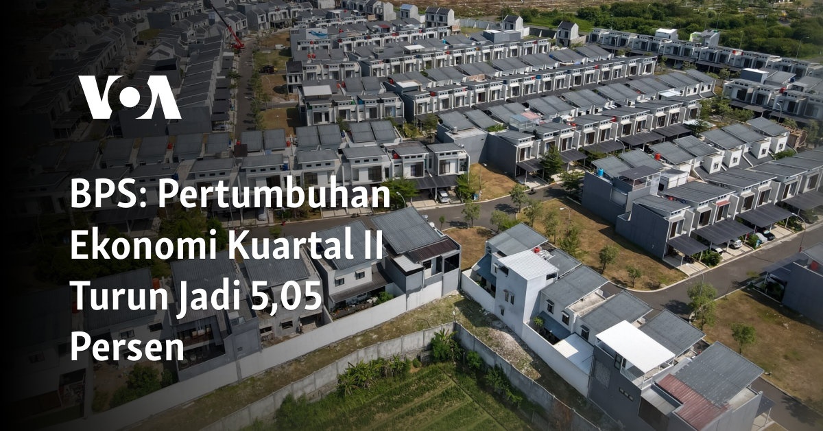 BPS: Pertumbuhan Ekonomi Kuartal II Turun Jadi 5,05 Persen
