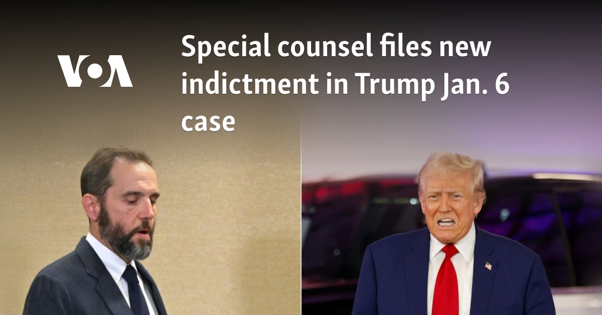 Special counsel files new indictment in Trump Jan. 6 case