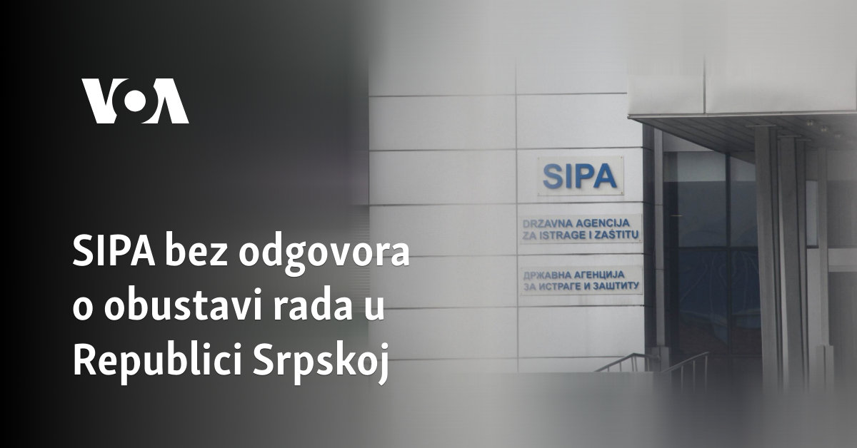 SIPA bez odgovora o obustavi rada u Republici Srpskoj