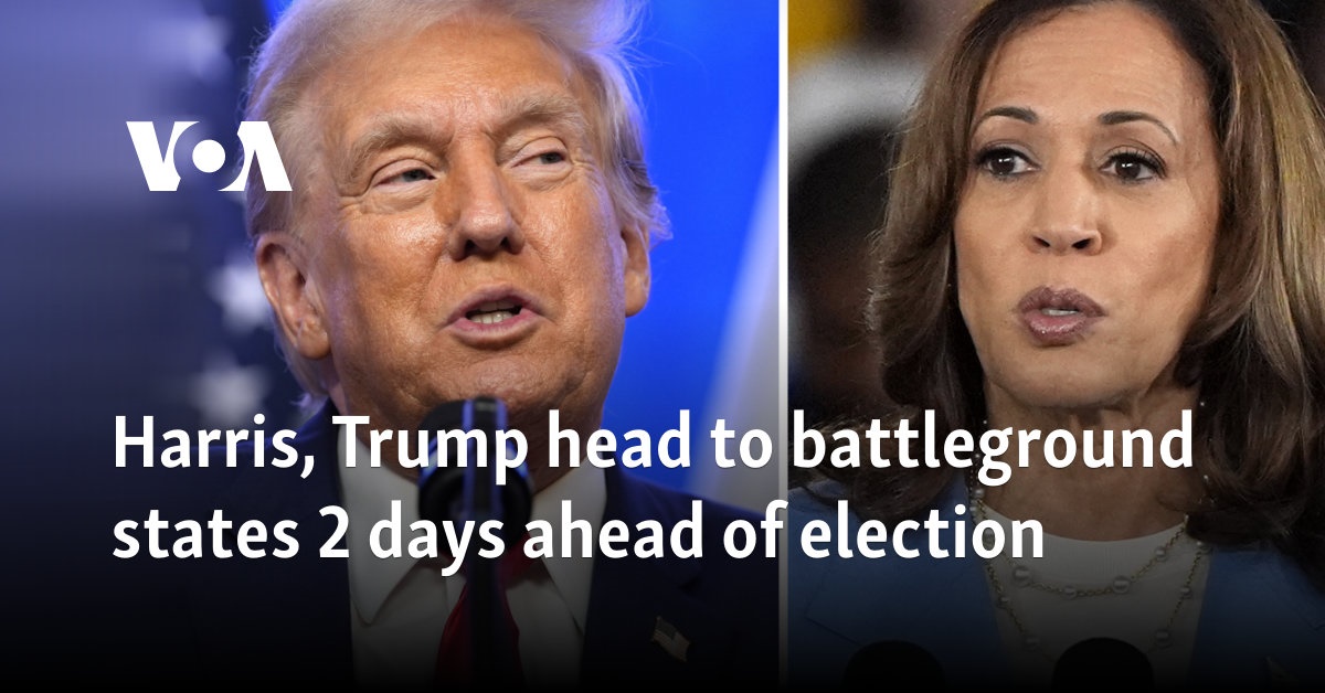 Harris Trump Head Again To Battleground States Ahead Of Election
