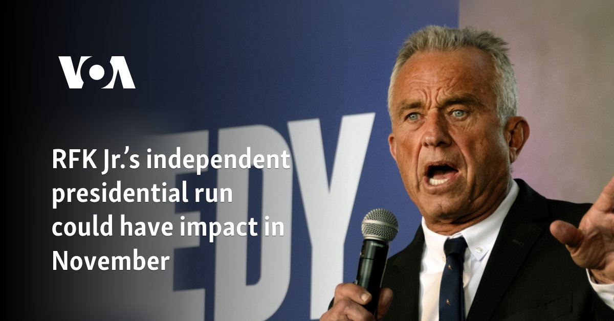 RFK Jr.’s independent presidential run could have impact in November