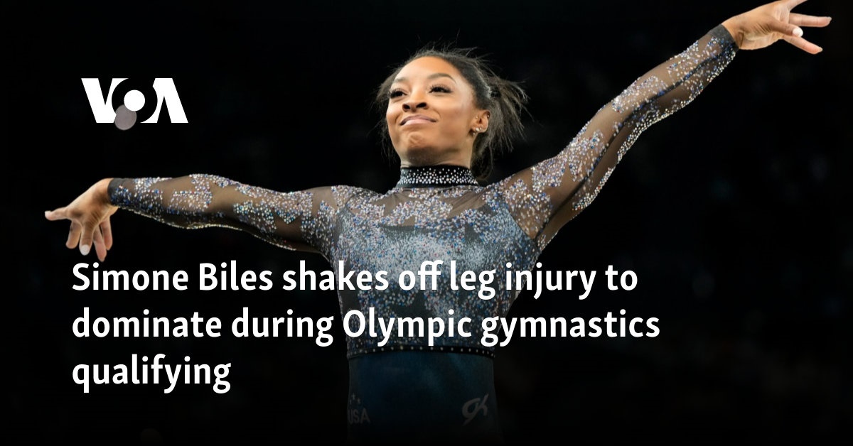 Simone Biles shakes off leg injury to dominate during Olympic ...