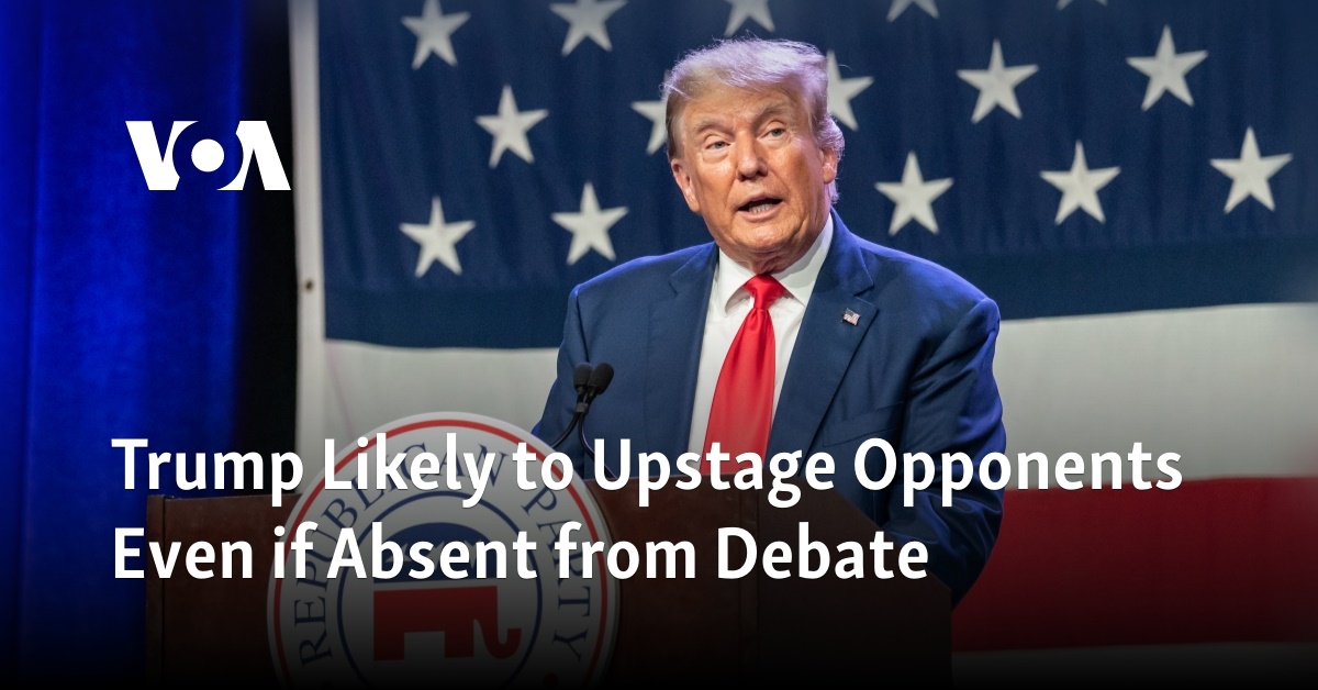 Trump Likely to Upstage Opponents Even as He Skips Debate