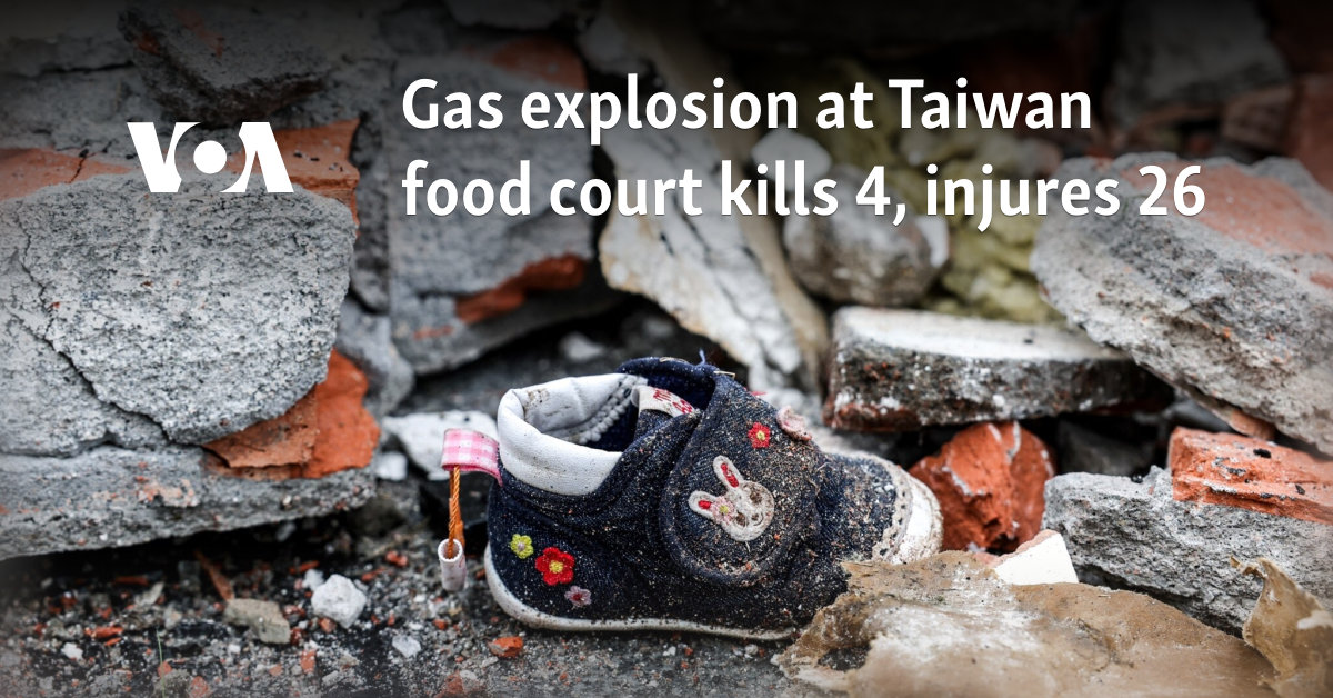 Gas explosion at Taiwan food court kills 4, injures 26