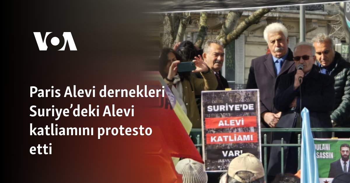 Paris Alevi dernekleri Suriye’deki Alevi katliamını protesto etti