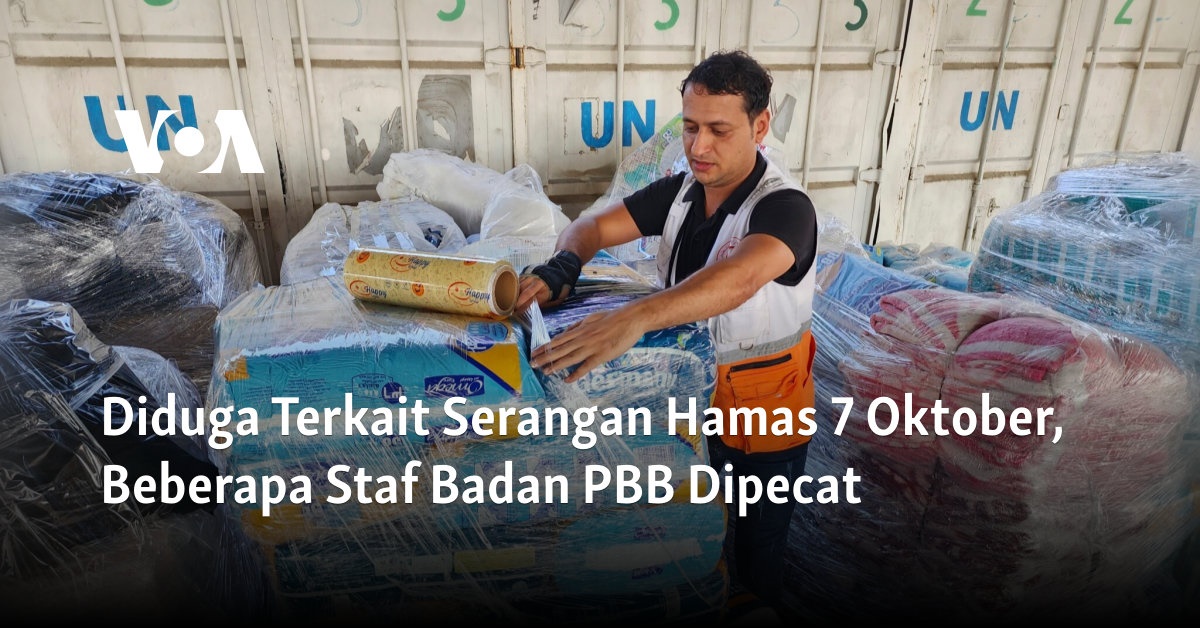 Diduga Terkait Serangan Hamas 7 Oktober, Beberapa Staf Badan PBB Dipecat