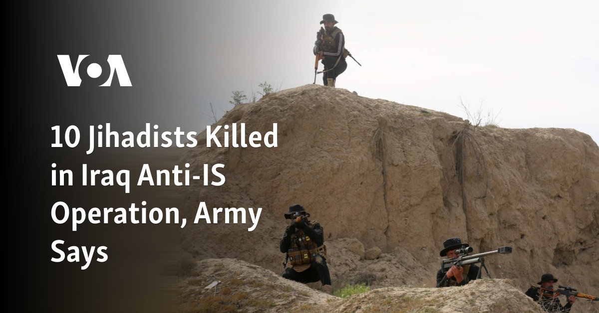 10 Jihadists Killed in Iraq Anti-IS Operation, Army Says