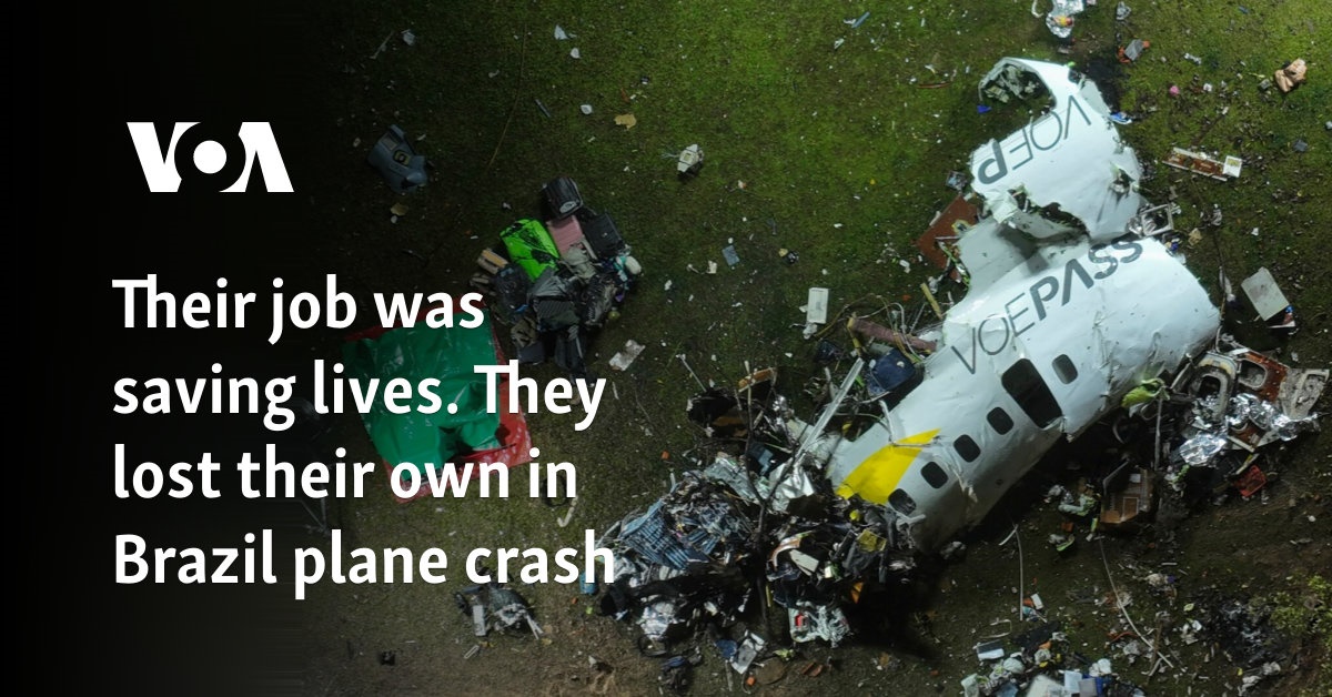 Their job was saving lives. They lost their own in Brazil plane crash