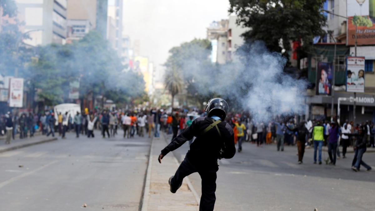 Kenyan Police Kill Two As Opposition Protests Presidential Revote