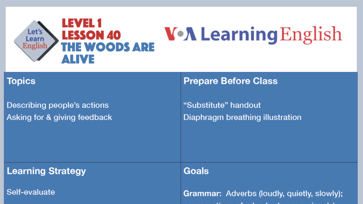 Let's Learn English - Level 1 - Lesson 40