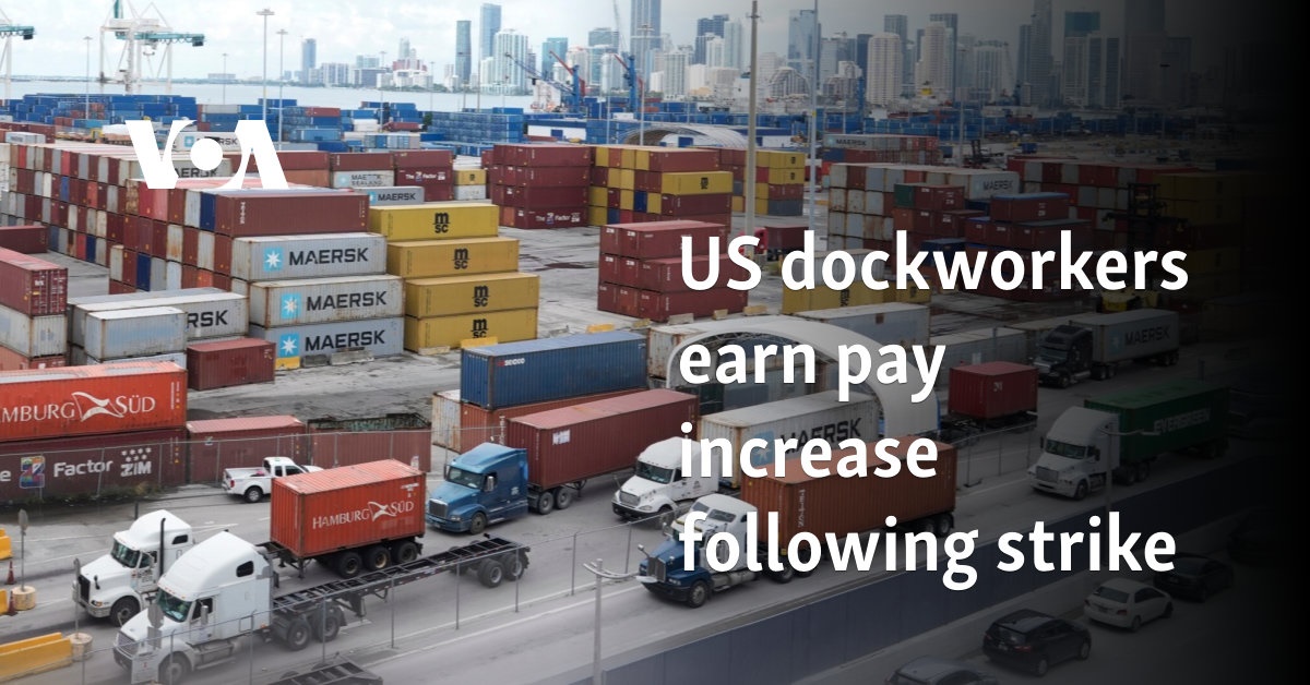US dockworkers earn pay increase following strike