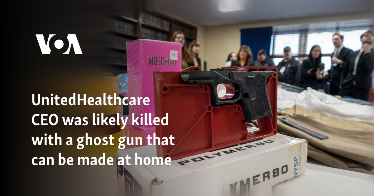 UnitedHealthcare CEO was likely killed with a ghost gun that can be ...