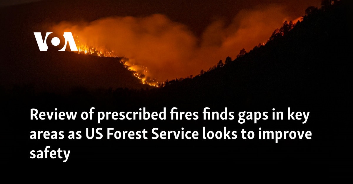 Review of prescribed fires finds gaps in key areas as US Forest Service ...