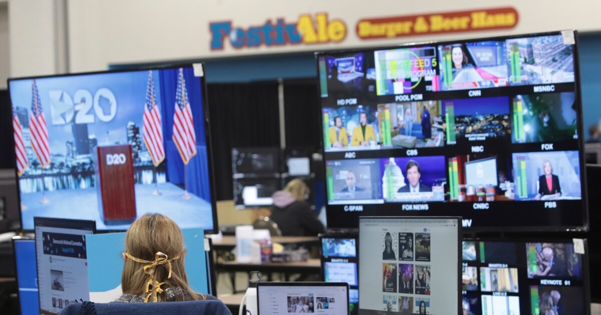 Without Cheering Crowds, Democrats Try to Drum Up Enthusiasm at Virtual ...