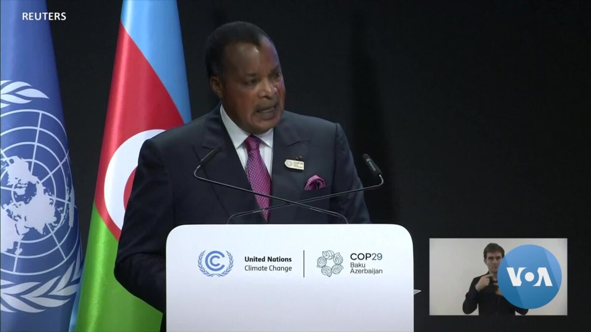 Congo President Nguesso addresses COP29 summit