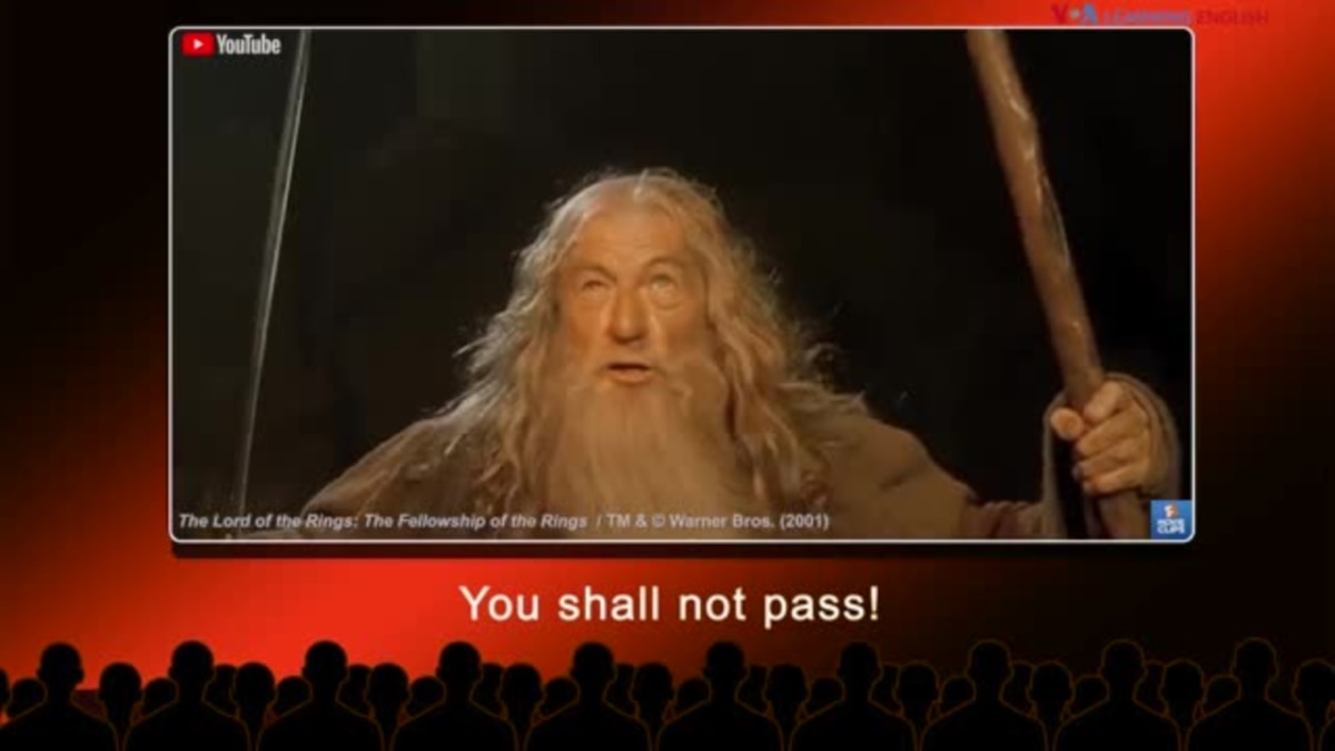 English @ the Movies: You Shall Not Pass