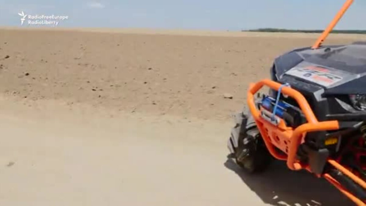 A drone footage of the Russian bike club Night Wolves' fortress in ...