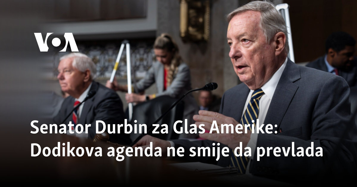 Senator Durbin za Glas Amerike: Dodikova agenda ne smije da prevlada