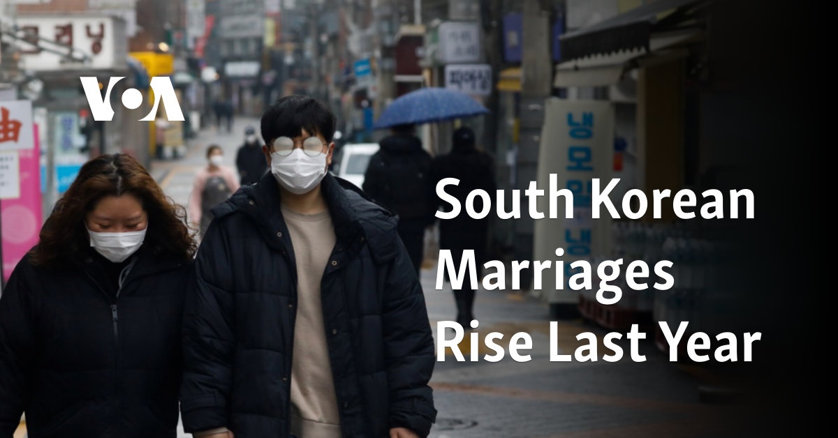 South Korean Marriages Rise Last Year
